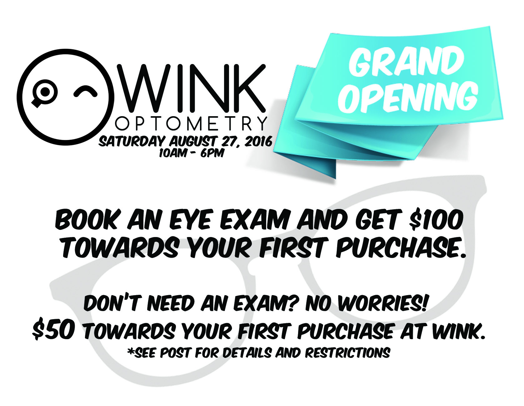 Grand Opening, Updates, and More! | Updates - Wink Optometry